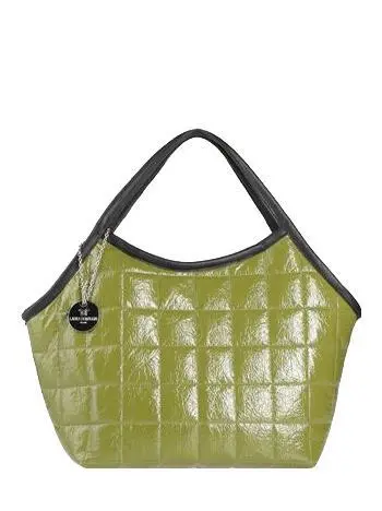 LAURA DI MAGGIO Lime Leather Maxi Tote - Green