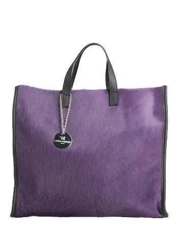 LAURA DI MAGGIO Calfskin Handbag - Purple
