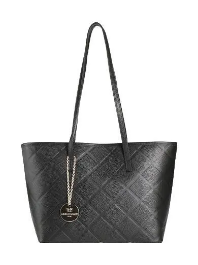 LAURA DI MAGGIO Calfskin Shoulder Bag - Black