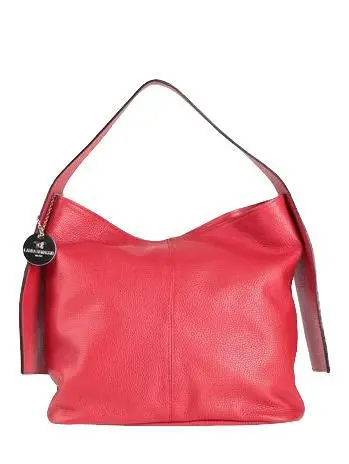 LAURA DI MAGGIO Calfskin Leather Tote Bag - Red