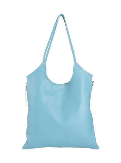 LAURA DI MAGGIO Calfskin Shoulder Bag - Azure