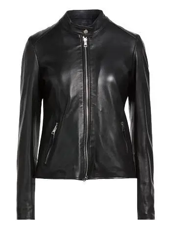 STREET LEATHERS Leather Biker Jacket - Black