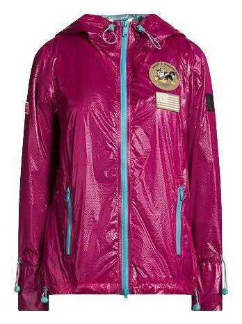 DEKKER Polyester Embroidered Logo Hooded Windbreaker - Fuchsia