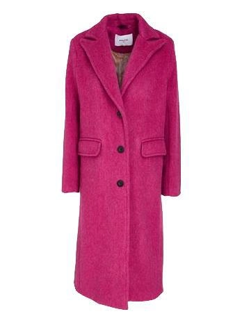 PALTO' Single-breasted Coat - Fuchsia