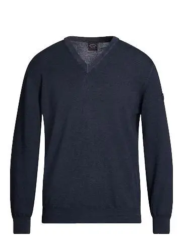 Paul & Shark Virgin Wool V-neck Sweater - Navy