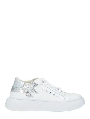 NU2 NEW URBAN SNEAKER Leather Metallic Sneakers - White