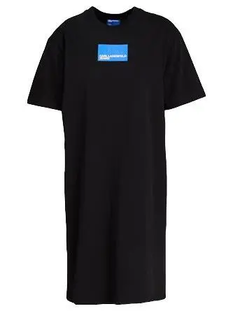 Karl Lagerfeld Organic Cotton T-shirt Mini Dress - Black