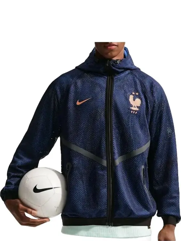 Nike Dri-fit Football Anthem Jacket - Blackend Blue/metallic Copper