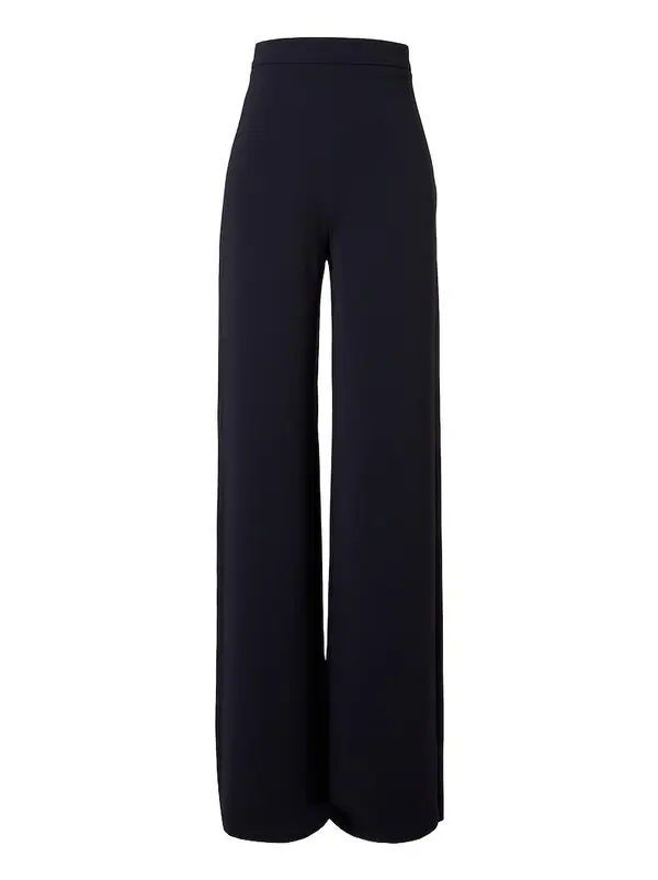Max Mara Alaggio High-rise Straight Pants - Blue