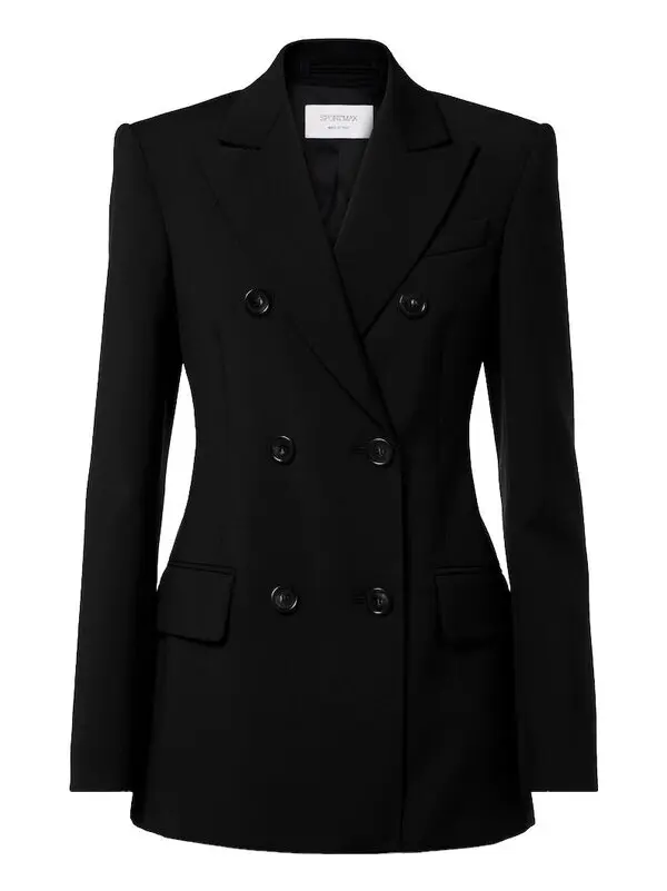 Sportmax Virgin Wool Blazer - Black