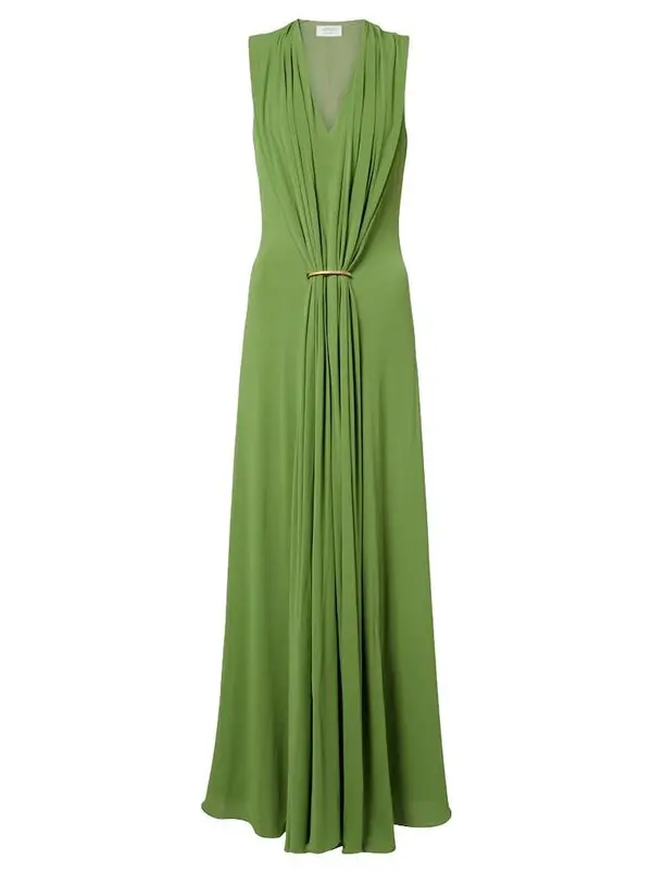 Sportmax Draped Maxi Dress - Green