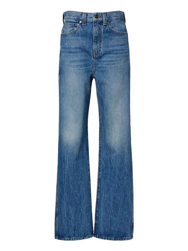 Khaite Bonnie Straight Jeans - Blue