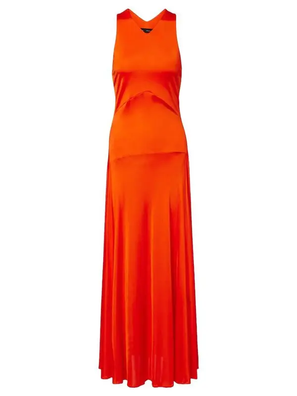 Proenza Schouler Naia Jersey Maxi Dress - Orange