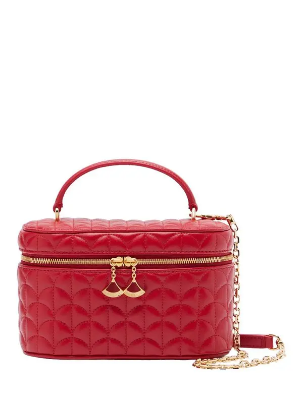 BVLGARI Divas’ Dream Small Leather Vanity Bag - Red