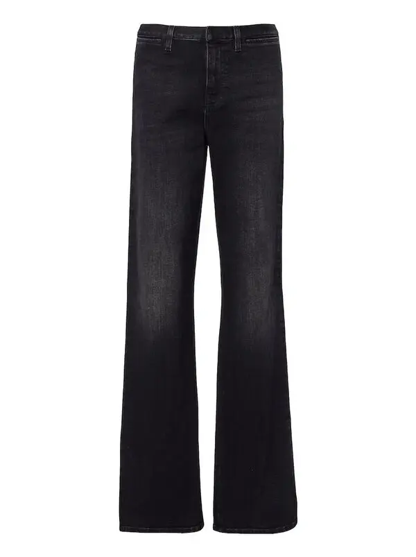 Gucci Web Stripe Straight Jeans - Black