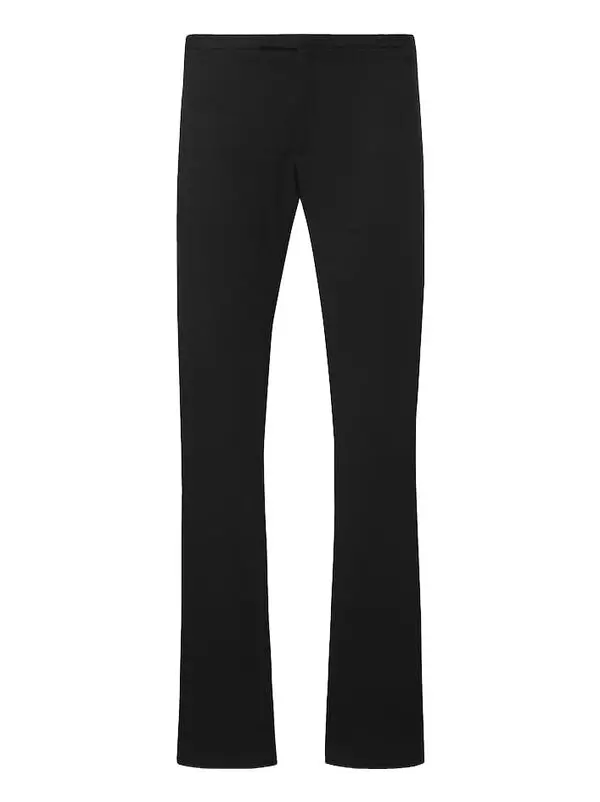Gucci Wool Straight Leg Pants - Black