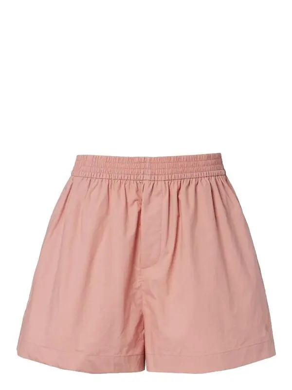 Varley Morales Cotton Poplin Shorts - Pink