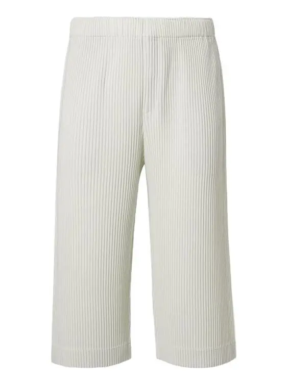 Issey Miyake Homme Plissé Pleated Straight Leg Pants - Green