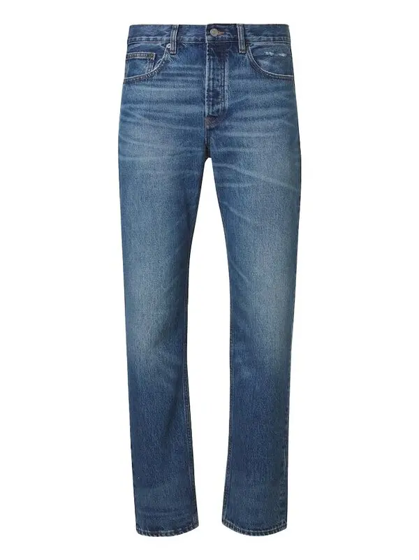 FRAME Mid-rise Straight Jeans - Blue