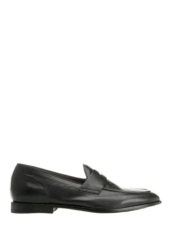 AL DUCA D’AOSTA 1902 Athens Pebble-grain Leather Loafers - Black