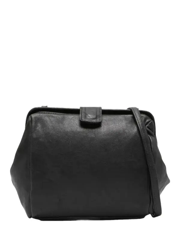 SOMMET Luma Leather Shoulder Bag - Black
