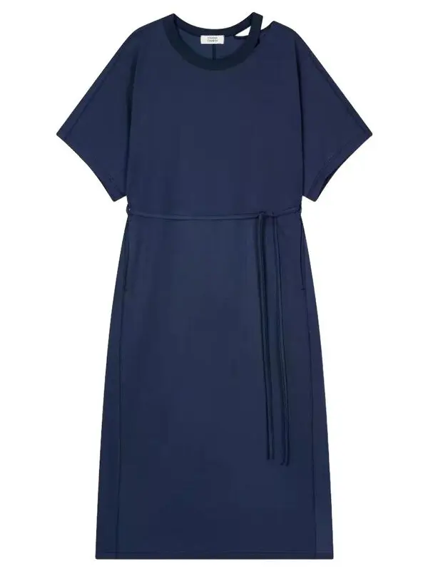 STUDIO TOMBOY Cut-out Belted Maxi Dress - Blue