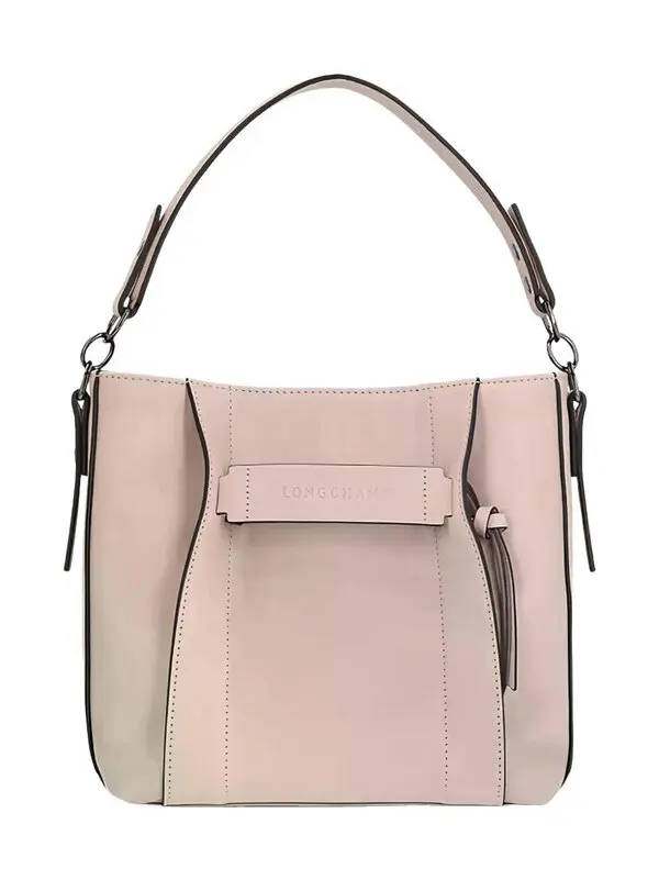 Longchamp 3d Leather Tote Bag - Neutrals