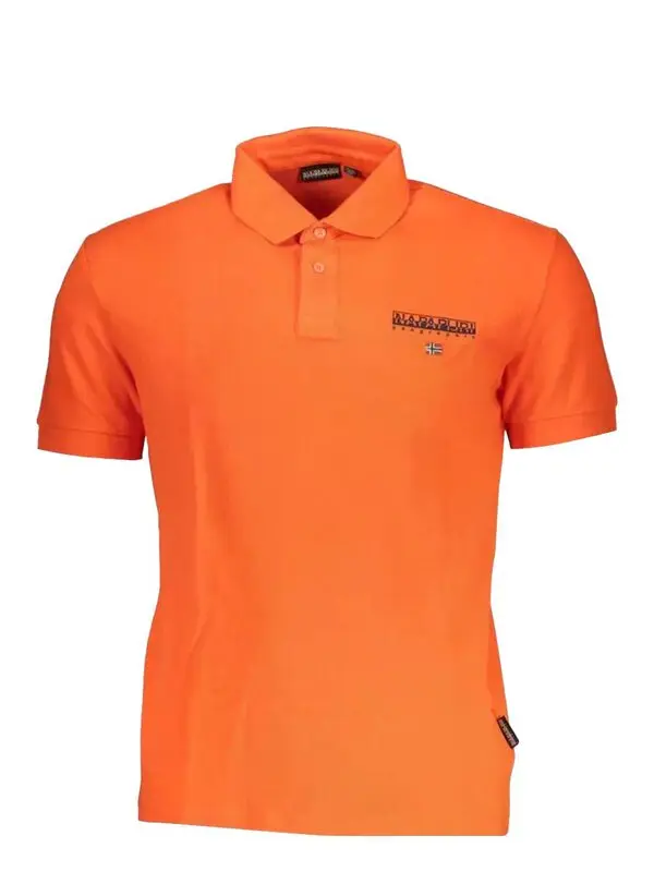 NAPAPIJRI Logo-print Short-sleeve Polo Shirt - Orange