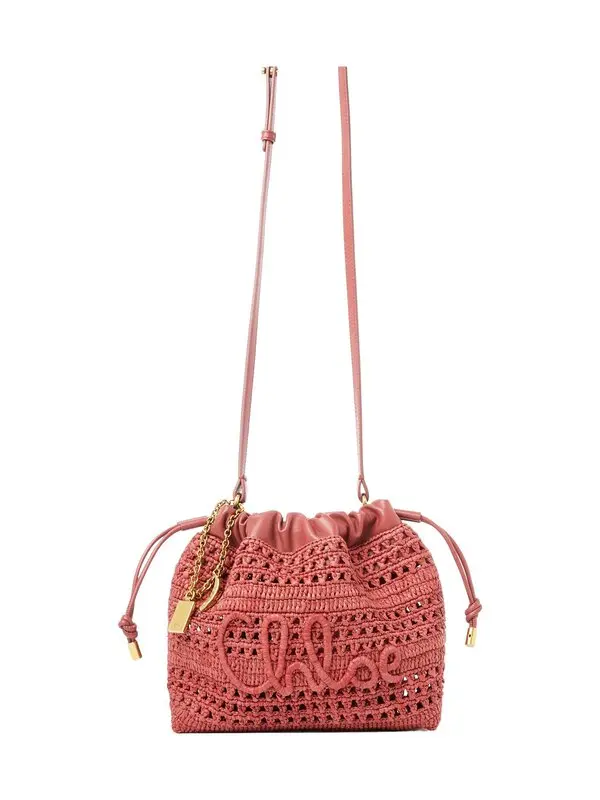 Chloé Summer Banana Drawstring Shoulder Bag - Ginger Red