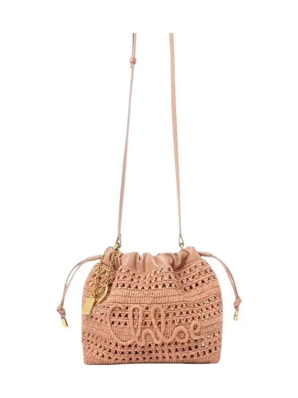 Chloé Summer Banana Drawstring Shoulder Bag - Summery Beige