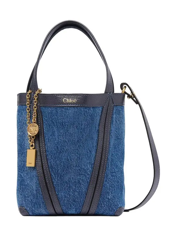 Chloé Small Spin Tote Bag - Ashes Blue