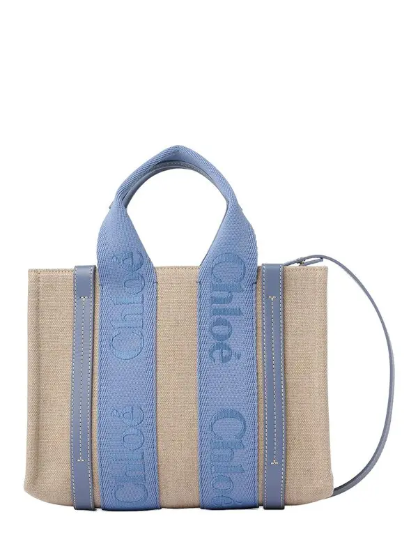 Chloé Small Woody Tote Bag - Ashes Blue