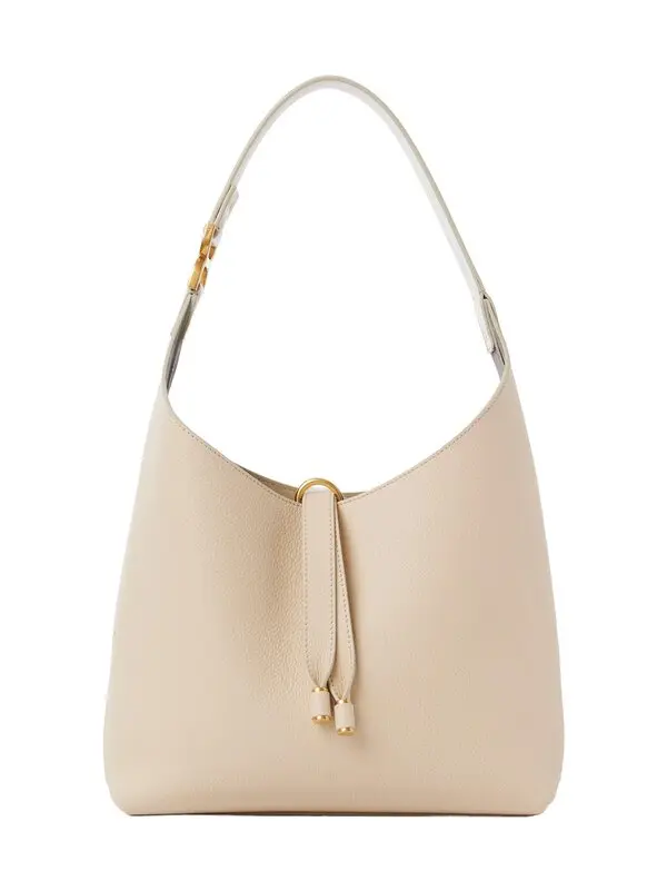 Chloé Small Marcie Hobo Bag In Grained Leather - Sweet Beige