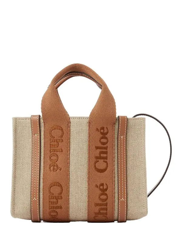 Chloé Mini Woody Tote Bag - Dusty Tan