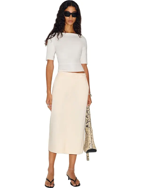 REFORMATION Renee Skirt - Ivory