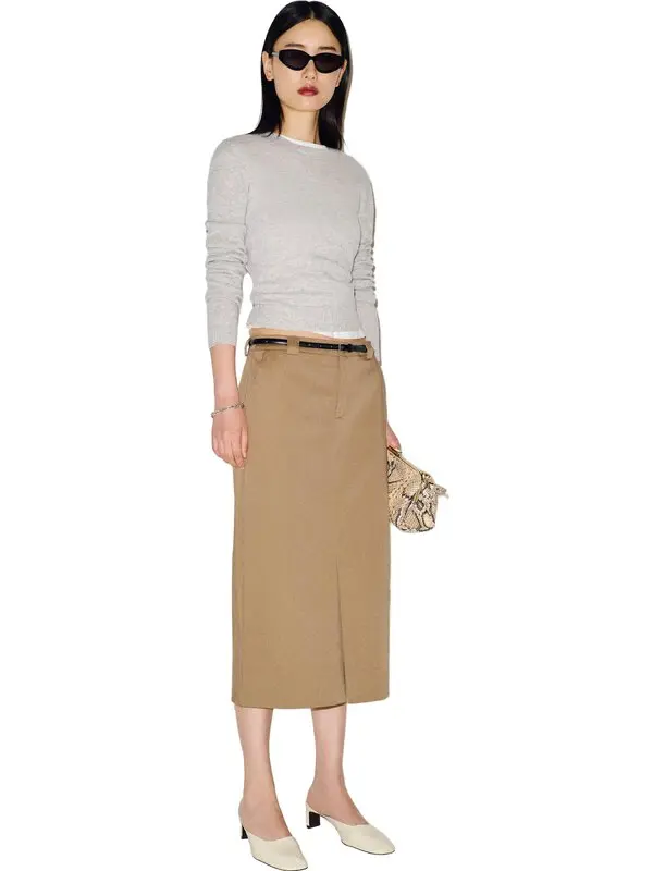 REFORMATION Renee Skirt - Natural