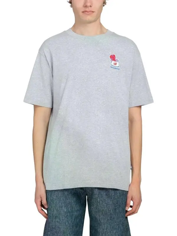 NEW BALANCE Lobster-print T-shirt - Grey