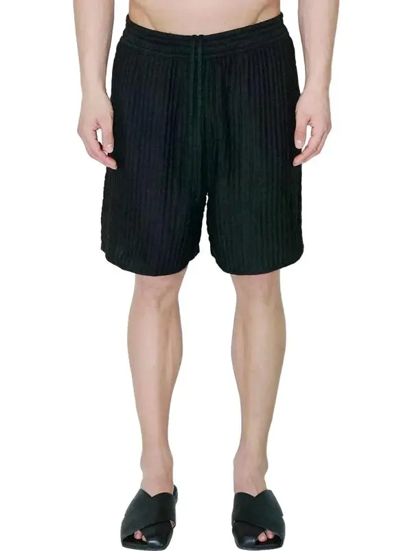 TRIBE AND TRUE Relaxed-fit Drawstring Shorts - Black