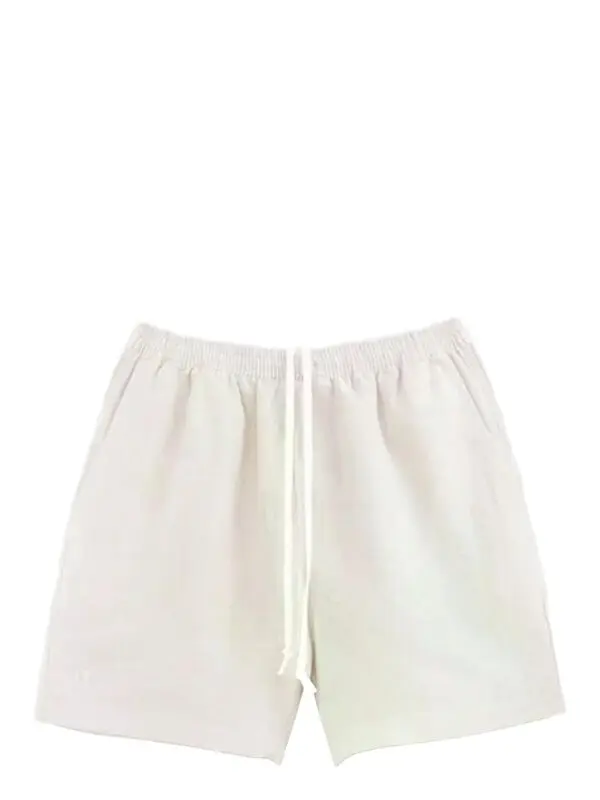 TRIBE AND TRUE Linen Drawstring Waist Shorts - Neutrals