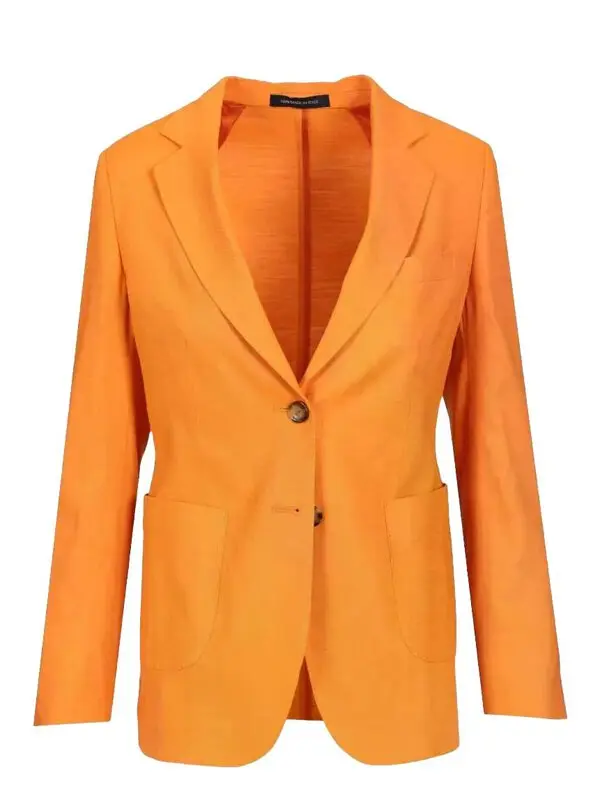 LATORRE Single-breasted Patch-pocket Blazer - Orange