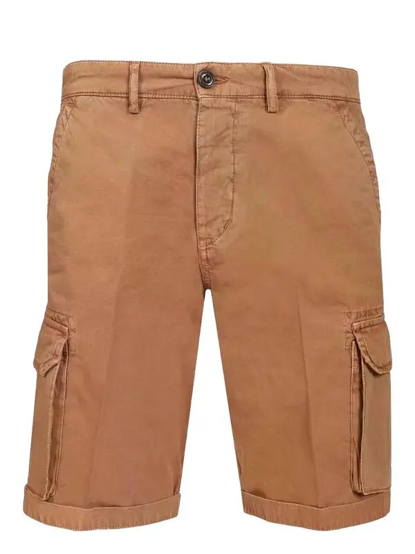 AL DUCA D’AOSTA 1902 Washed Cotton Cargo Shorts - Neutrals