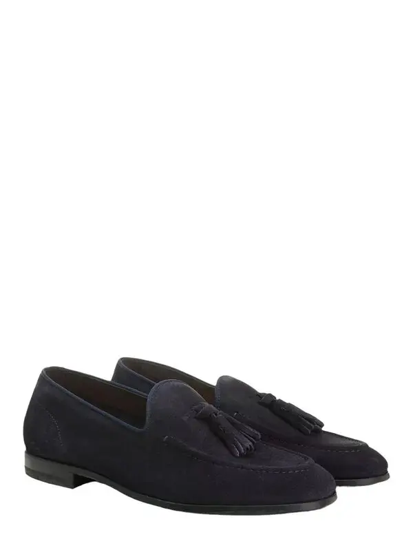 AL DUCA D’AOSTA 1902 Suede Loafers With Tassel Detail - Blue