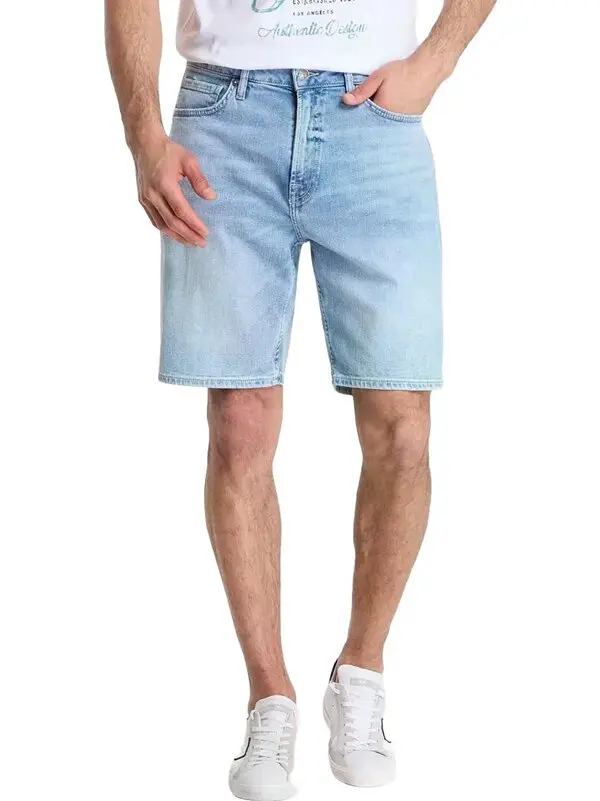 Guess Faded Effect Denim Shorts - Blue