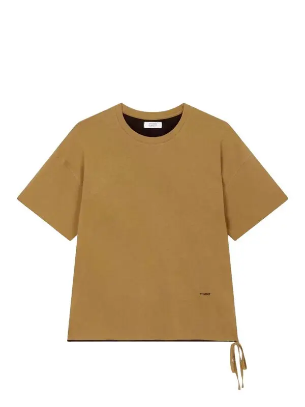 STUDIO TOMBOY Ribbon Detail T-shirt - Green