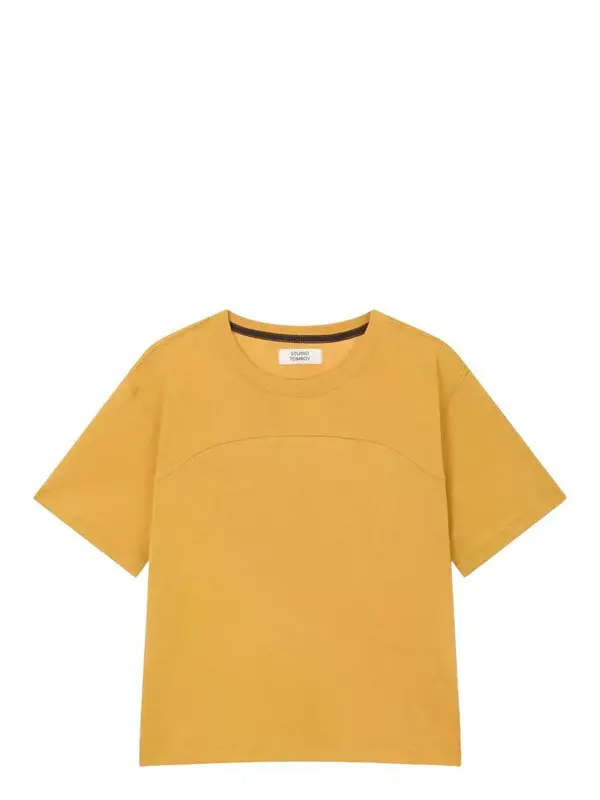 STUDIO TOMBOY Embroidered Logo T-shirt - Yellow