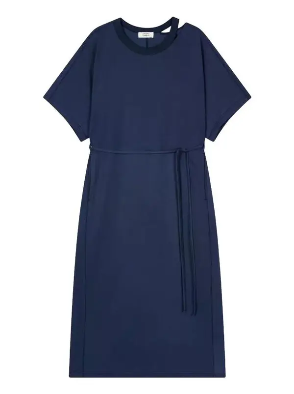 STUDIO TOMBOY Cut-out Belted Maxi Dress - Blue