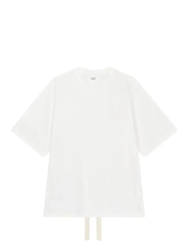 STUDIO TOMBOY Snap-fastening Strap T-shirt - White
