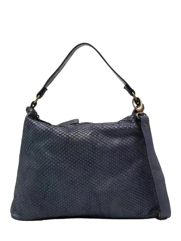 SOMMET Corda Scale-texture Shoulder Bag - Blue