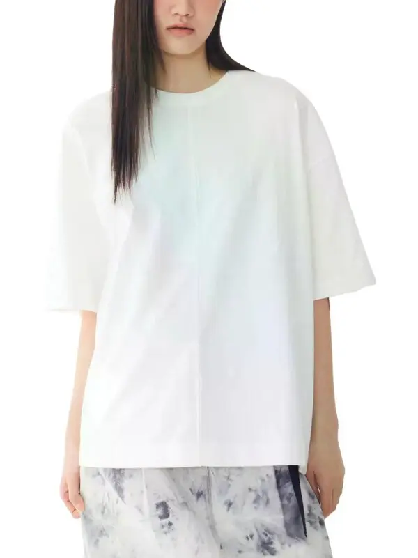 STUDIO TOMBOY Asymmetrical Hem T-shirt - White