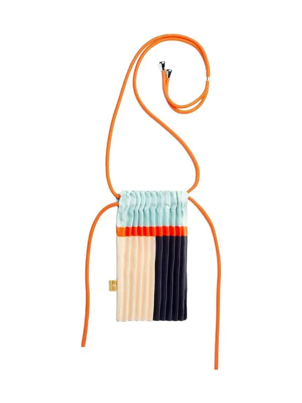 MULTITUDES BAGS Plissé Mini Tote Bag - Blue